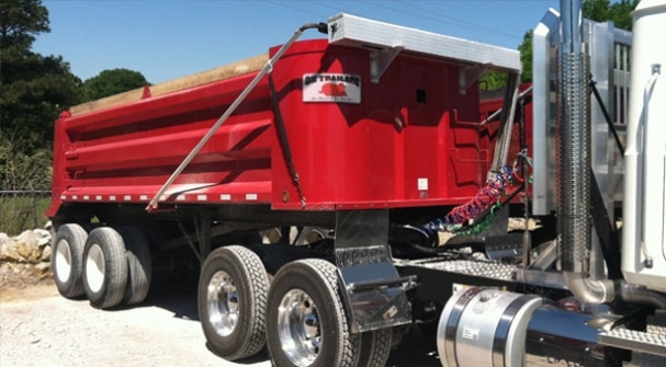 Semi Trailer End Dump Truck